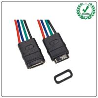 China Threaded Panel Mount USB Type C Female Connector Cable Assembly for sale