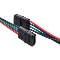 China Threaded Panel Mount USB Type C Female Connector Cable Assembly for sale
