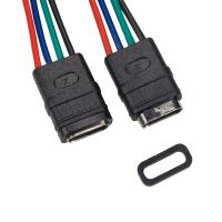 China Threaded Panel Mount USB Type C Female Connector Cable Assembly for sale