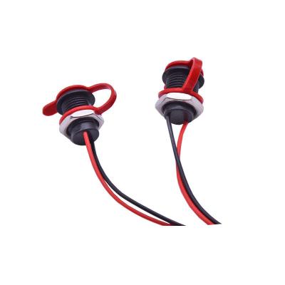 China Waterproof Threaded Panel Mount USB Type C Female Connector Jack Wire Assembly with Screw for sale