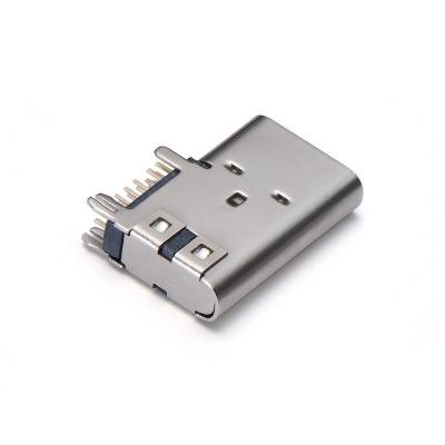 中国 穴SMTを通したUJC-VP-3-SMT-TR USB 2.0のタイプCのソケット6Pin SMDの垂直 販売のため
