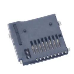 China Fornecedor 8 da fábrica mais 1 tipo dobro micro conector da pressão do impulso do Pin SMT do soquete do cartão do SD à venda
