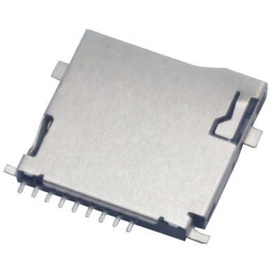 China Fornecedor 8 da fábrica mais 1 impulso do impulso do Pin SMT que afunda o tipo micro conector do reverso 1.05MM da placa do PWB do soquete do cartão do Tf do cartão do SD à venda