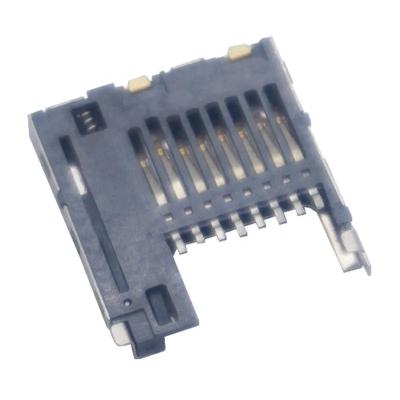 Cina La spinta del titolare della carta di memoria di deviazione standard di alta qualità 1.85H 8 Pin Micro spinge il tipo di saldatura interno connettore dell'incavo in vendita