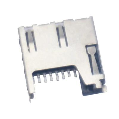 Cina la spinta del titolare della carta di memoria di deviazione standard di 1.85H 8 Pin Micro spinge il tipo di saldatura interno incavo in vendita