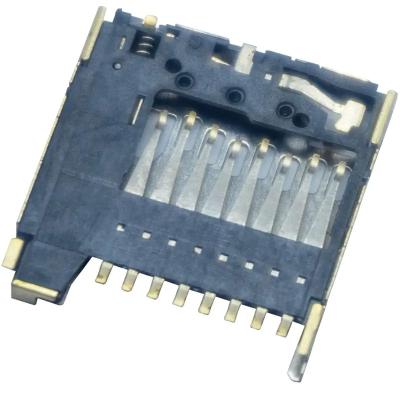 Cina Micro spinta di spinta del connettore 1.28H 8Pin TF della scheda di memoria di Socket Adapter Sd del lettore di schede in vendita