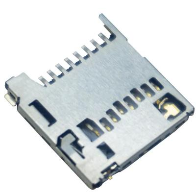 Cina Micro spinta di spinta del connettore 1.28H 8Pin TF della scheda di memoria di Socket Adapter Sd del lettore di schede in vendita