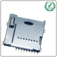 China Push Push TF Card Reader Socket Adapter Sd Memory Card Connector H1.4 9pin for sale