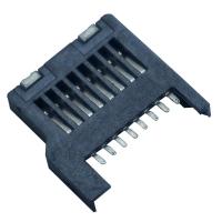 China TF / Micro SD Memory Card Connector Push Pull Type SMT All Plastic 8P 1.93H for sale