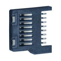China TF / Micro SD Memory Card Connector Push Pull Type SMT All Plastic 8P 1.93H for sale