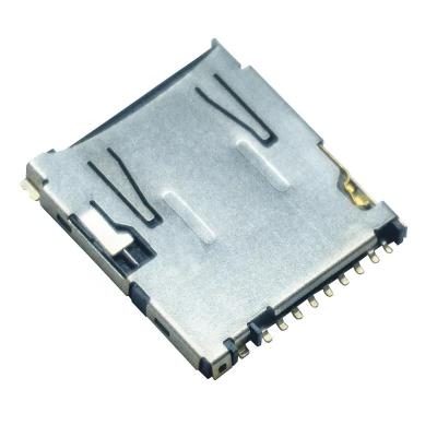 Cina Micro tipo di spinta di spinta del PWB dell'incavo 9Pin 1.68H della carta di deviazione standard di TF micro in vendita