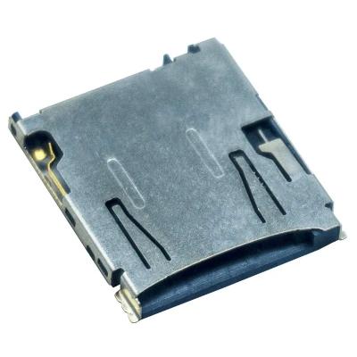 Cina Micro tipo di spinta di spinta del PWB dell'incavo 9Pin 1.68H della carta di deviazione standard di TF micro in vendita