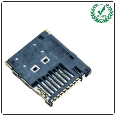 Cina micro tipo di spinta di spinta del PWB dell'incavo 9Pin 1.68H della carta di deviazione standard di 0.5mA TF micro in vendita