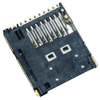 Cina micro tipo di spinta di spinta del PWB dell'incavo 9Pin 1.68H della carta di deviazione standard di 0.5mA TF micro in vendita