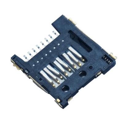 中国 押し押しのタイプ マイクロSDカード コネクター8pin 1.45H TFの帯出券 販売のため