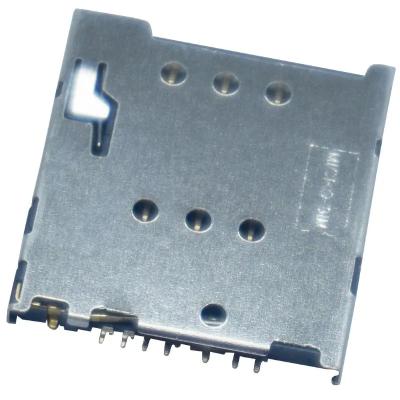 Cina micro commutatore di SIM Card Connector With Detect dell'incavo 1.42H in vendita