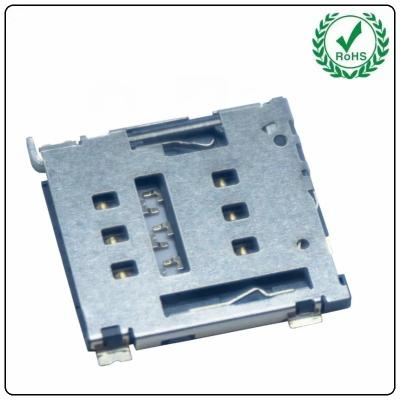 Cina La memoria intelligente Sim Card Connector nano 6Pin H1.5mm dell'attrezzatura con individua in vendita
