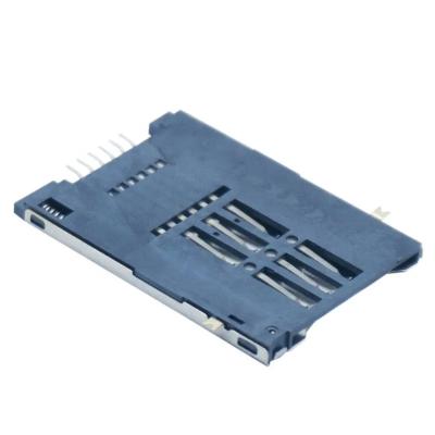 中国 皿が付いている携帯電話6 Pin Simカード アダプター押し押しSMT SMDのタイプ 販売のため