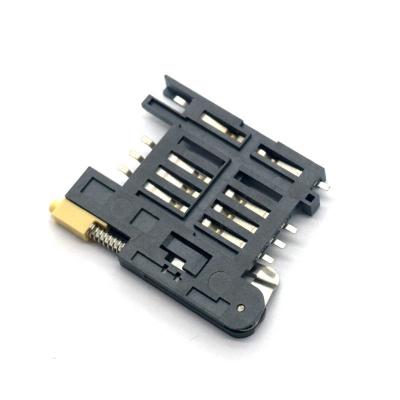Cina circuiti dell'espulsore 8 di Chip Sim Card Holder Connector With del passo di 2.54Mm in vendita
