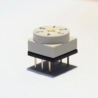 China Mdr-06 2x3 roteren 6pin 6 Roterende de Codeschakelaar van de Positieonderdompeling, Binaire Schakelaar voor PCL Te koop