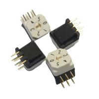China IP67 3x3 Right Angle Type Square 6 Pines Digital Code Rotary Switch Dip Changeover for sale