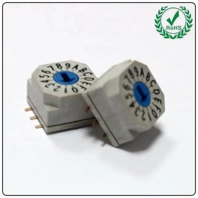 Cina Il mini commutatore rotante PEC-16S di 10X10mm SMD posiziona il multi ingranaggio di DCB Digital in vendita