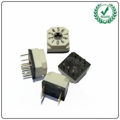Cina commutatore rotante di 10mm SMD 360 alta precisione pungente Mini Code di Digital 6 di processo di grado in vendita