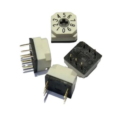 Cina commutatore rotante di 10mm SMD 360 alta precisione pungente Mini Code di Digital 6 di processo di grado in vendita