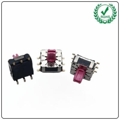 Cina 7 * la posizione multipla di 7 SMT Mini Rotary Changeover Code Switch impermeabilizza elettrico in vendita
