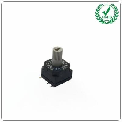 Cina UL Mini Rotary Coding Switch 10mm * 10mm 100mA in vendita