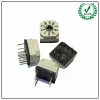 China Customized DIP Digital Code Rotary Switch 10x10mm 6Pin 16 Position for sale