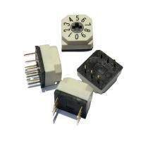 China Customized DIP Digital Code Rotary Switch 10x10mm 6Pin 16 Position for sale
