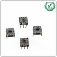 China BCD Code Rotary Dip Switch 3 Position Thru Hole Terminal 3+3 PIns for sale
