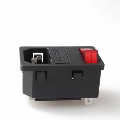 China LZ-14-F16 IEC320 AC-stopcontact met zekeringhouder en tuimelschakelaaringang Te koop