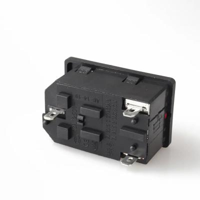 China LZ-14-F16 IEC320 AC-stopcontact met zekeringhouder en tuimelschakelaaringang Te koop