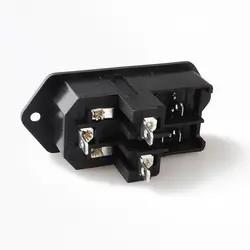 China Soquete 10A 250V da alimentação CA do Pin de LZ-14-F14 C14 3 com suporte do fusível à venda