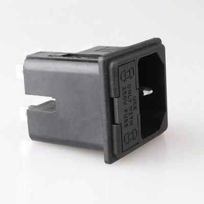 Cina Presa di alimentazione interruttore fusibile LZ-14-F8 250V con 3 pin, ingresso IEC C14 con fusibile interruttore in vendita