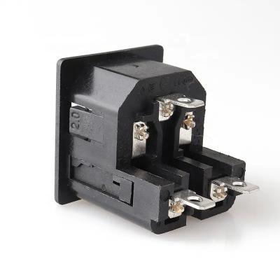 Cina Presa di alimentazione interruttore fusibile LZ-14-F8 250V con 3 pin, ingresso IEC C14 con fusibile interruttore in vendita
