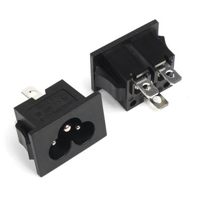 China LANZMFG IEC60320 C6 Elektrische Waterkoker Socket 3p Mickey Mouse Socket Te koop