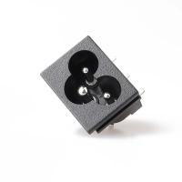 China High Quality AC Power Socket C6 Type Two Core Card Plug Connector With Ear Screw Fixed Mickey Mouse Socket for sale