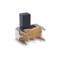 China Slide Switch，DPDT Through Pole 2P2T  Sliding Switch,Horizontal side dial push switch, interruptor on-off toggle Switch for sale