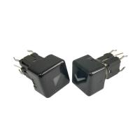 China Mini SPST Illuminated Push Button Switch IP40 With Cube Cap for sale