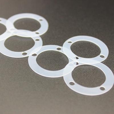 Cina Guarnizione autoadesiva trasparente di gomma del silicone del giro bianco in vendita