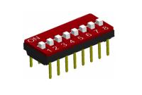 China Twin Contacts Low Profile Box Type Dual Inline Package DIP Switch for sale
