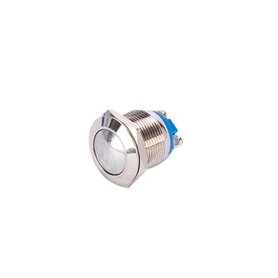 China Screw Reset 16mm 19mm Metal Push Button Switch For Kitchen Hood for sale