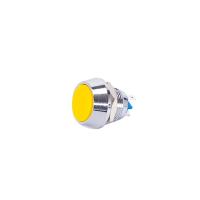 China 2Pin 12mm Momentary Push Button Switch , IP65 Flat Momentary Switch for sale