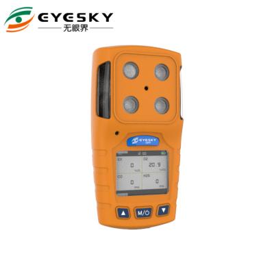 China Hazardous Portable Multi Gas Detector 3.7V Rechargeable Lithium Battery PC TPU Body for sale
