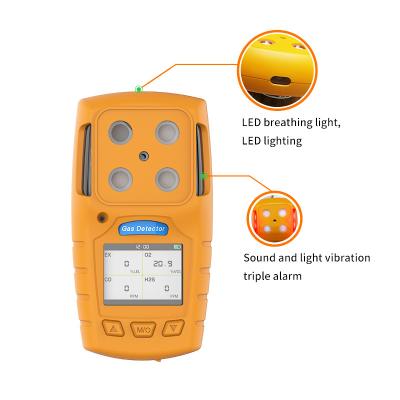 China 4 in 1 Handbediende Analysator van het de Detector Brandbare Multigas van het Gaslek Te koop
