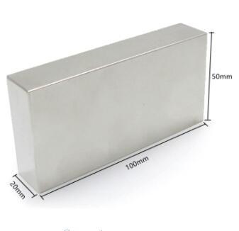 Cina Forti magneti rettangolari eccellenti della terra rara di SmCo 100x50x20mm per gli strumenti elettronici in vendita
