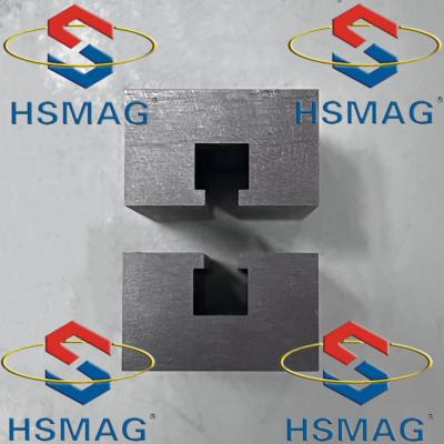 Cina Magnete cuboide rettangolare SmCo con scanalatura multifunzione Sm2Co17 30AH 33EH in vendita
